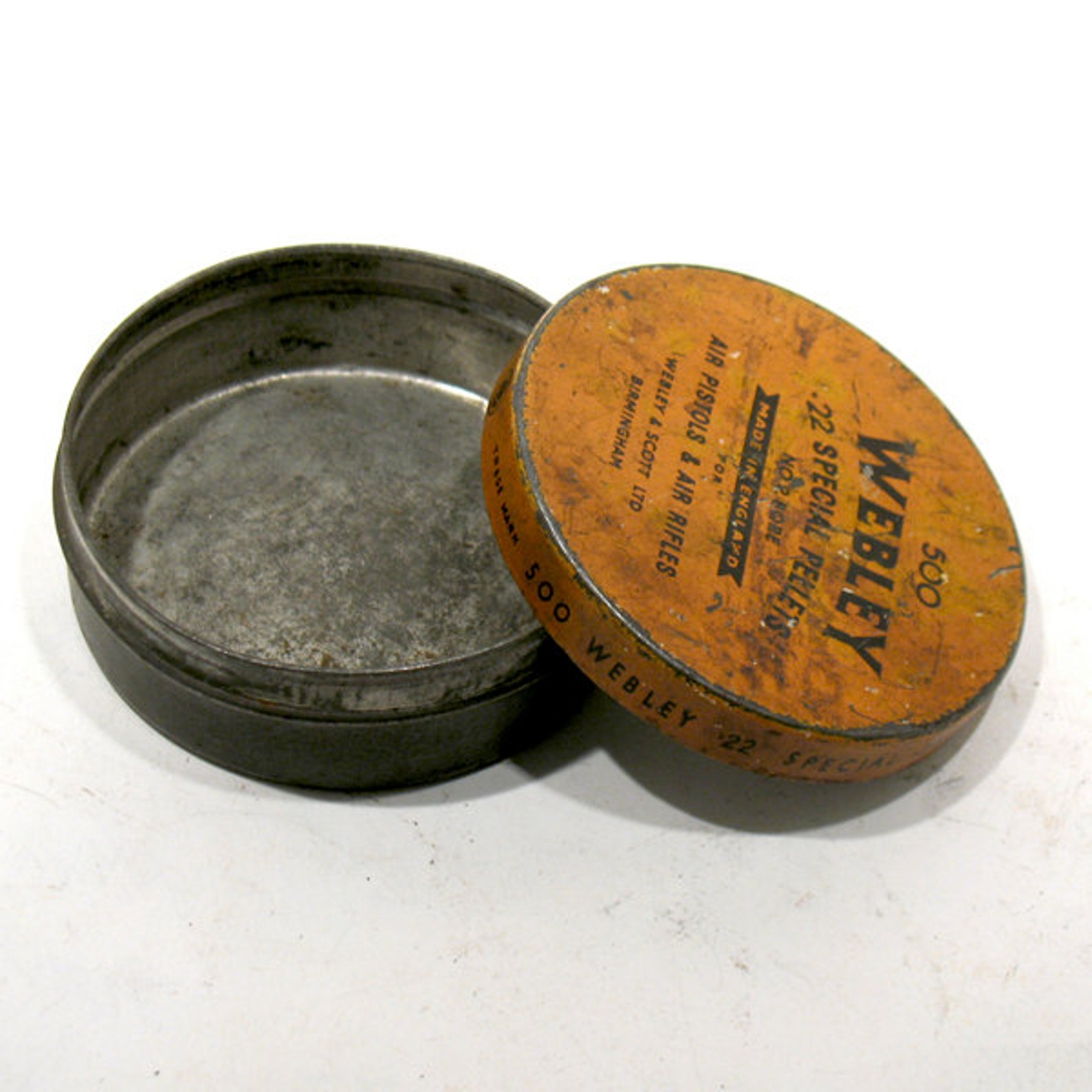 Vintage Webley Pellets Tin-500 Special Air Pellets round - Etsy Canada