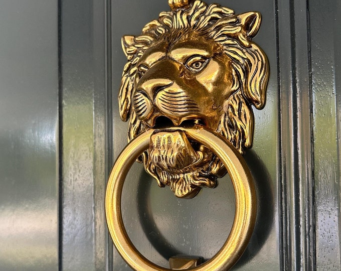 Vintage MCM Solid Brass Door Knocker Simple Elegant Minimalist - Etsy