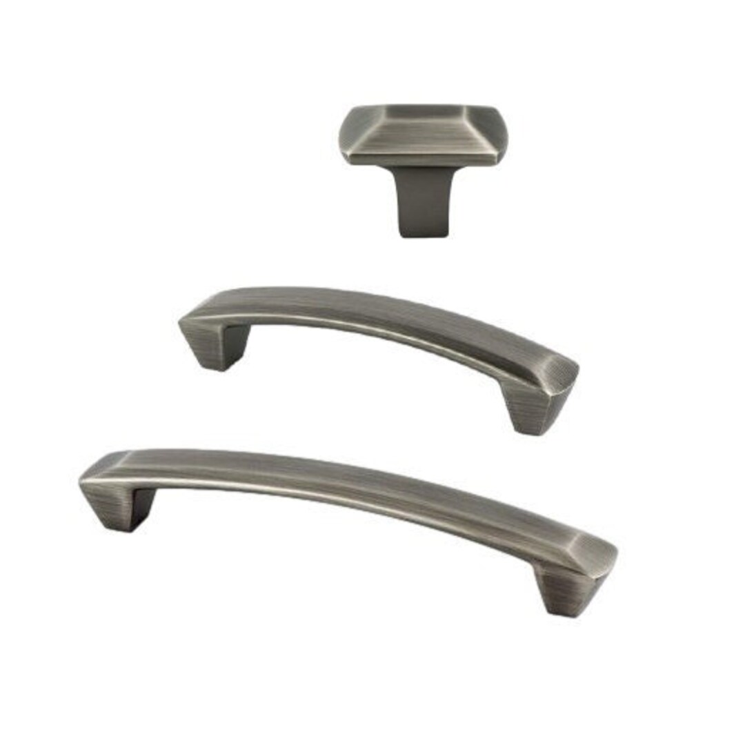 Dark Pewter Pulls "lucy" Cabinet Knobs and Drawer Pulls | Cabinet Hardware - Etsy