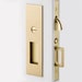 Sliding Door Locking Hardware Flush Solid Satin Brass Recess Door Pull ...