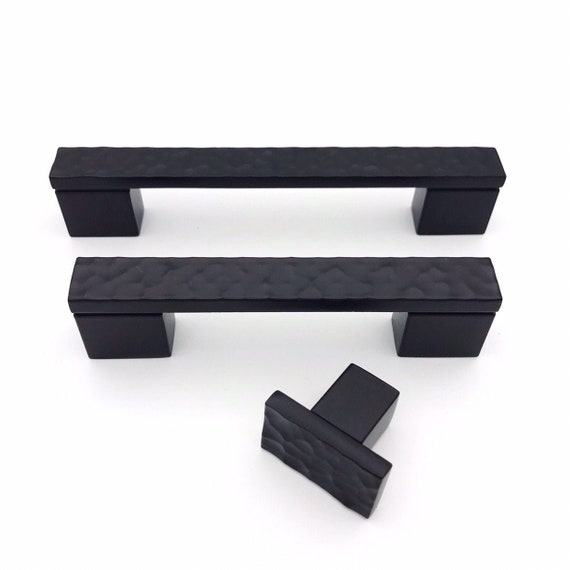 Matte Black wave Cabinet Hardware Cabinet Knobs | Etsy