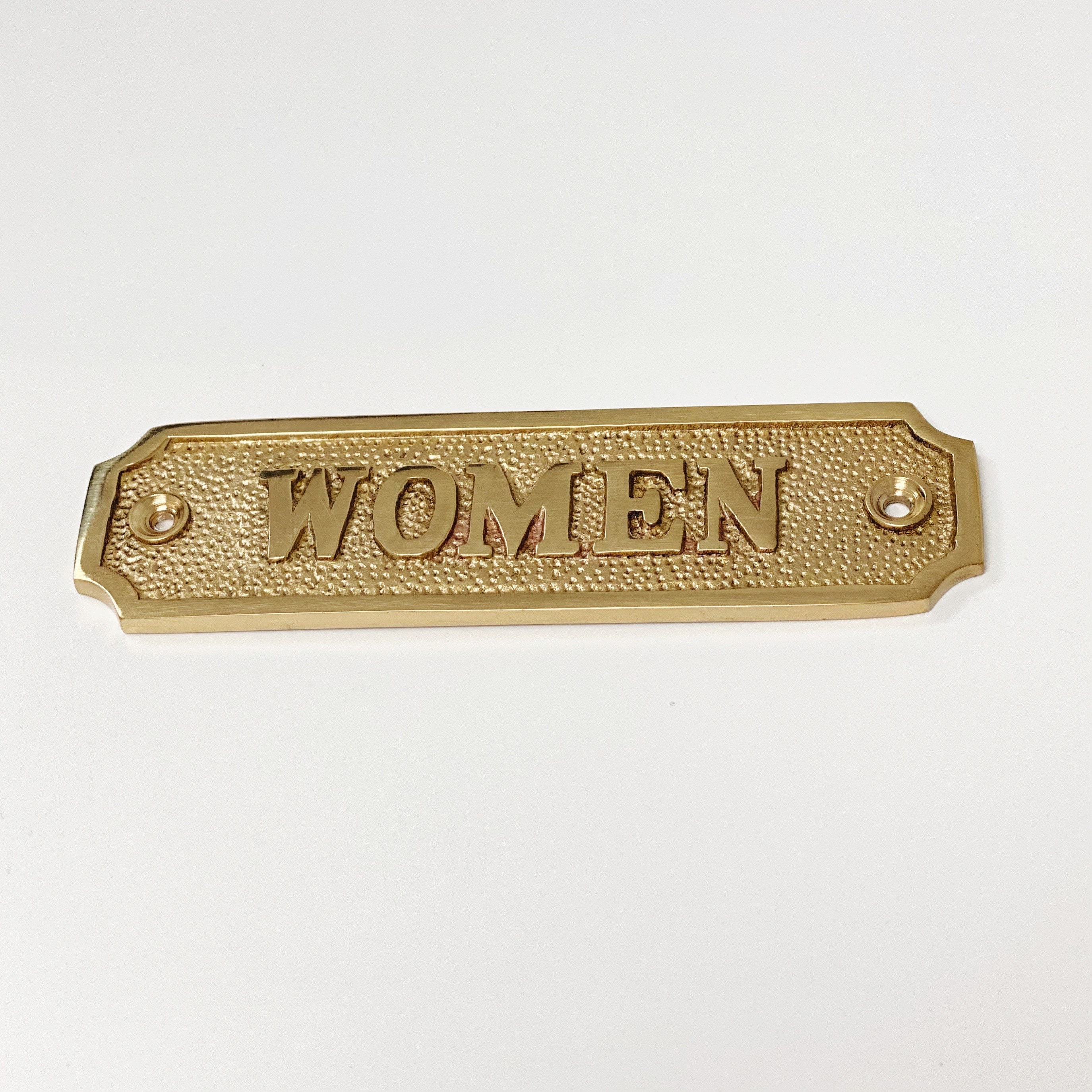 Brass women Door Sign 4-3/4 W X 1-1/4 - Etsy