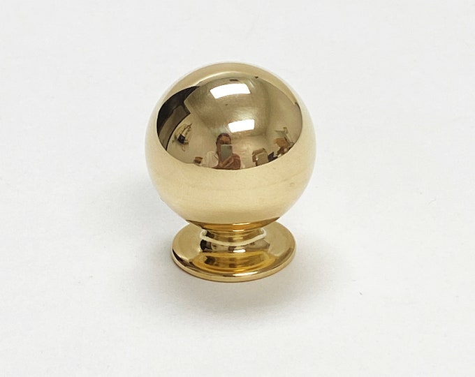 Polished Brass Knobs, Polished Chrome Knobs, Brass Kitchen Hardware, Chrome Cabinet Knobs, Solid ...