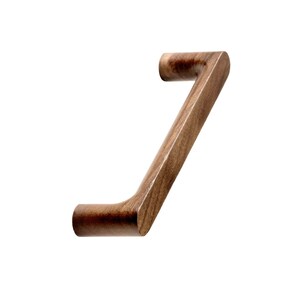Untreated Oak or Walnut Wood "pinta" Cabinet Knob and Drawer Pulls ...