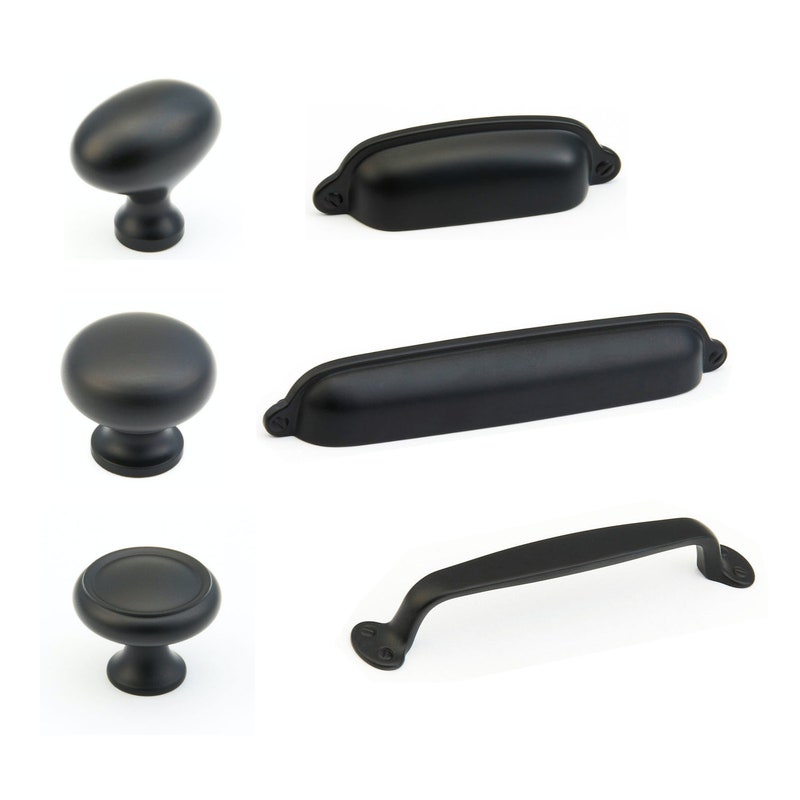 Black Drawer Pulls - Etsy