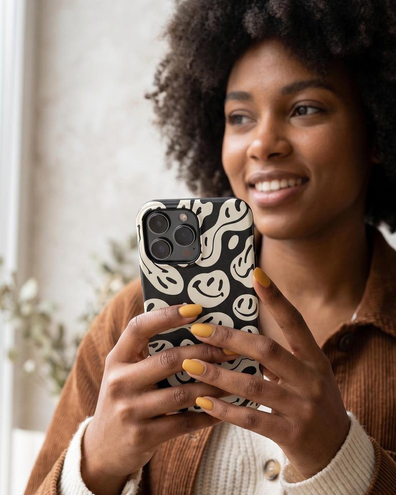 Melting Smiley Face Phone Case for iPhone 17, 16, 15, 14, 13, 12, 11 ...