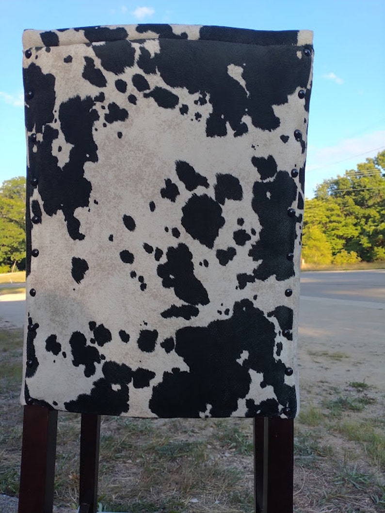 Faux Cow Hide Bar Stools - Etsy