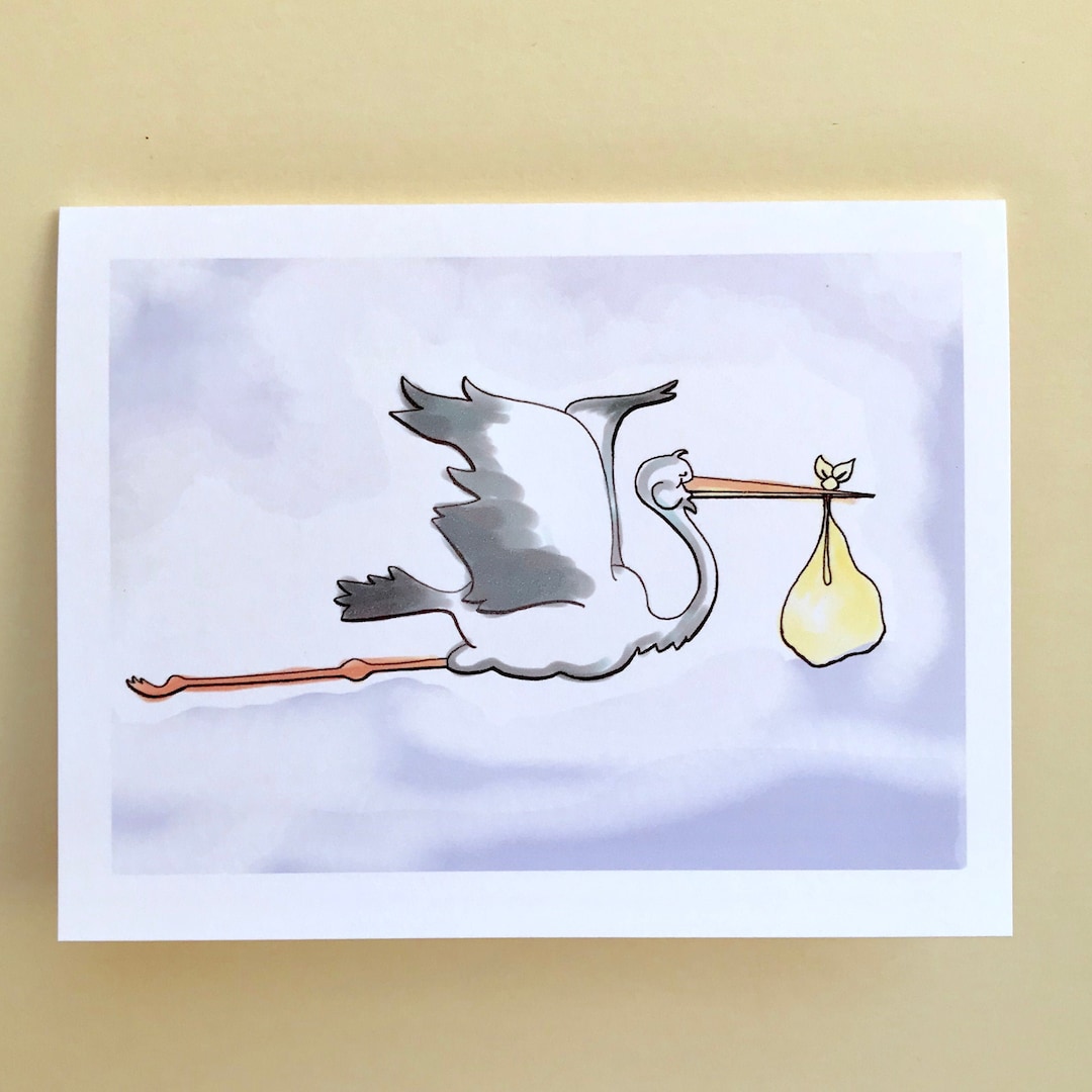 Stork| Congrats Baby Cards| Baby Announcement| Having a Baby| Expecting ...