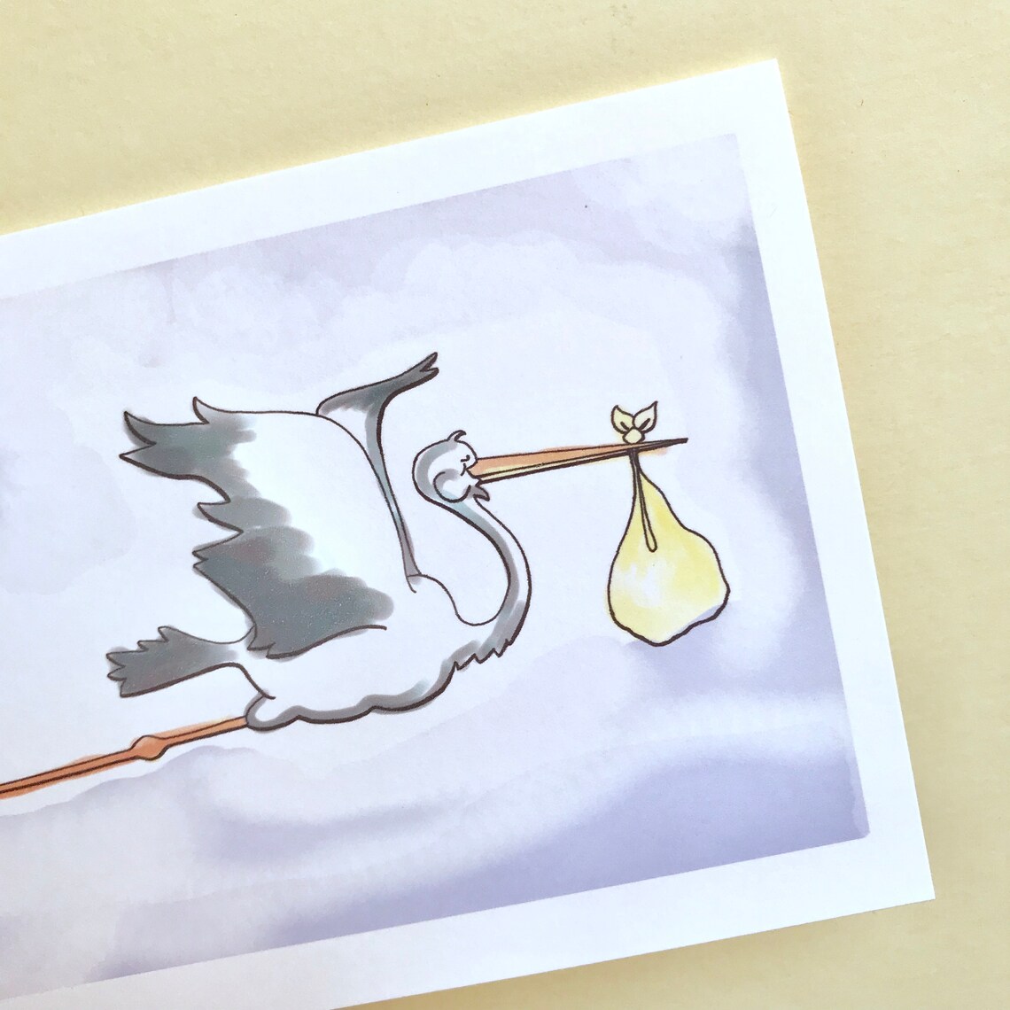 Stork Congrats Baby Cards Baby Announcement Having a Baby Expecting ...