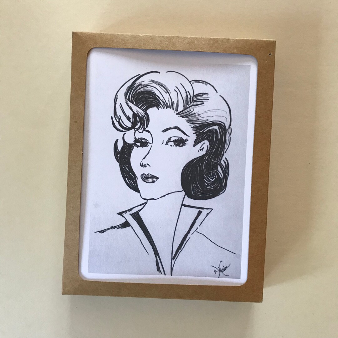 Box of Vintage Style Cards| Vintage Fashion Cards| Retro Style Cards ...