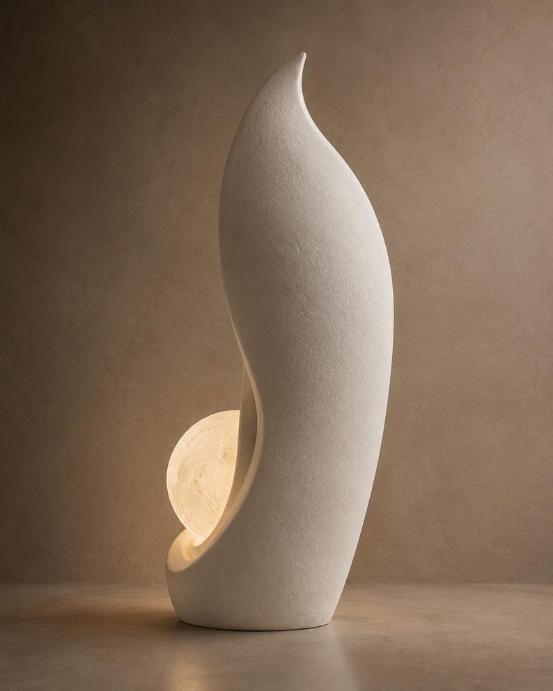 Illuminated Sculptural Art Object | Modern Sculptural Floor Lamp ...