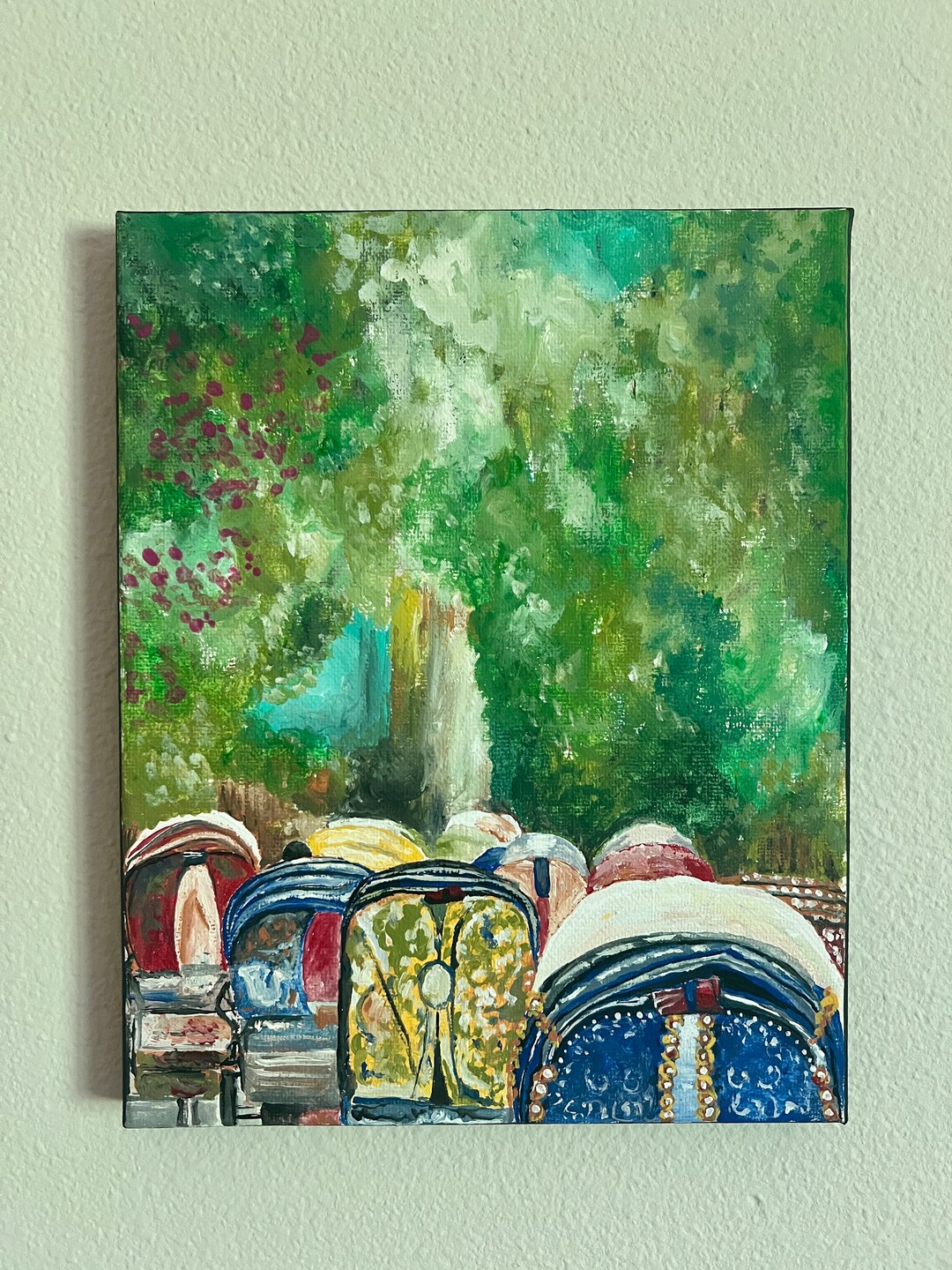 Dhaka Street Rickshaw Painting Acrylic Bangladesh - Etsy