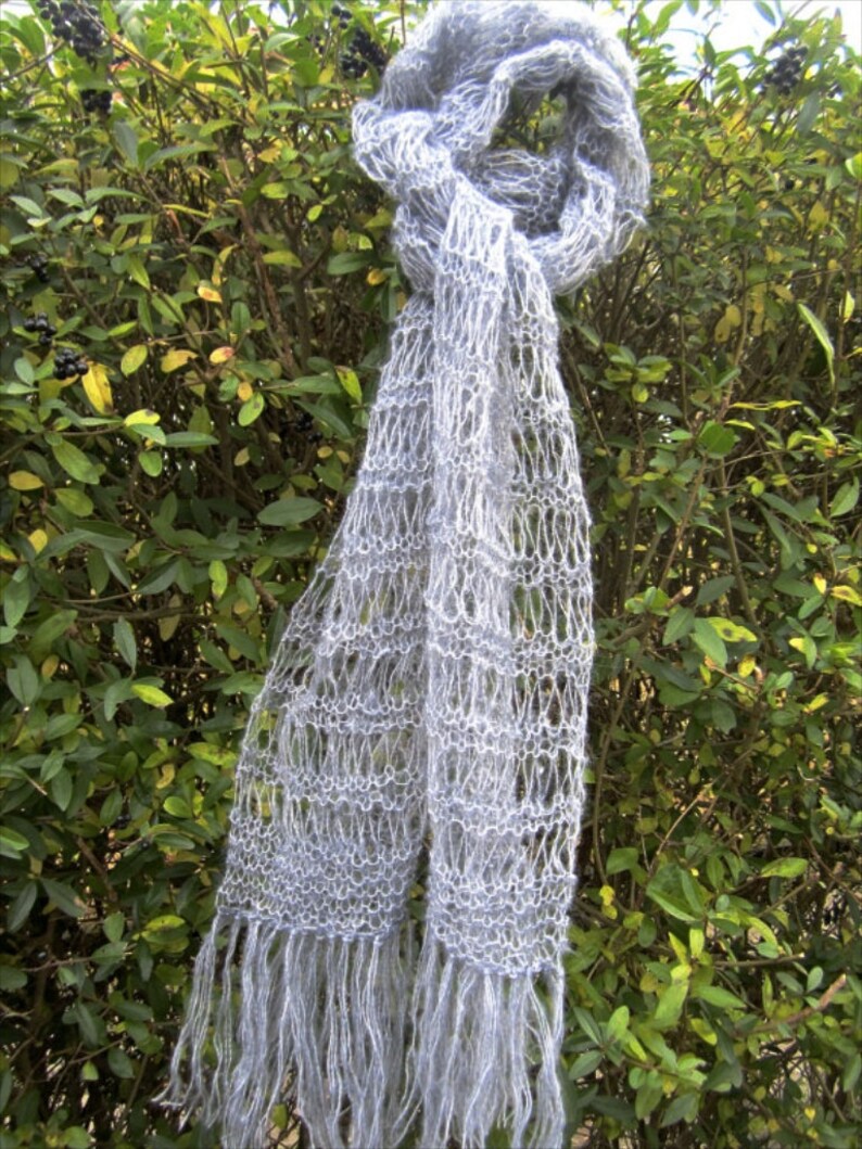 Tibetan Yak Wool Knit Scarf, Unique, Authentic, Light, Delicate, Eco ...