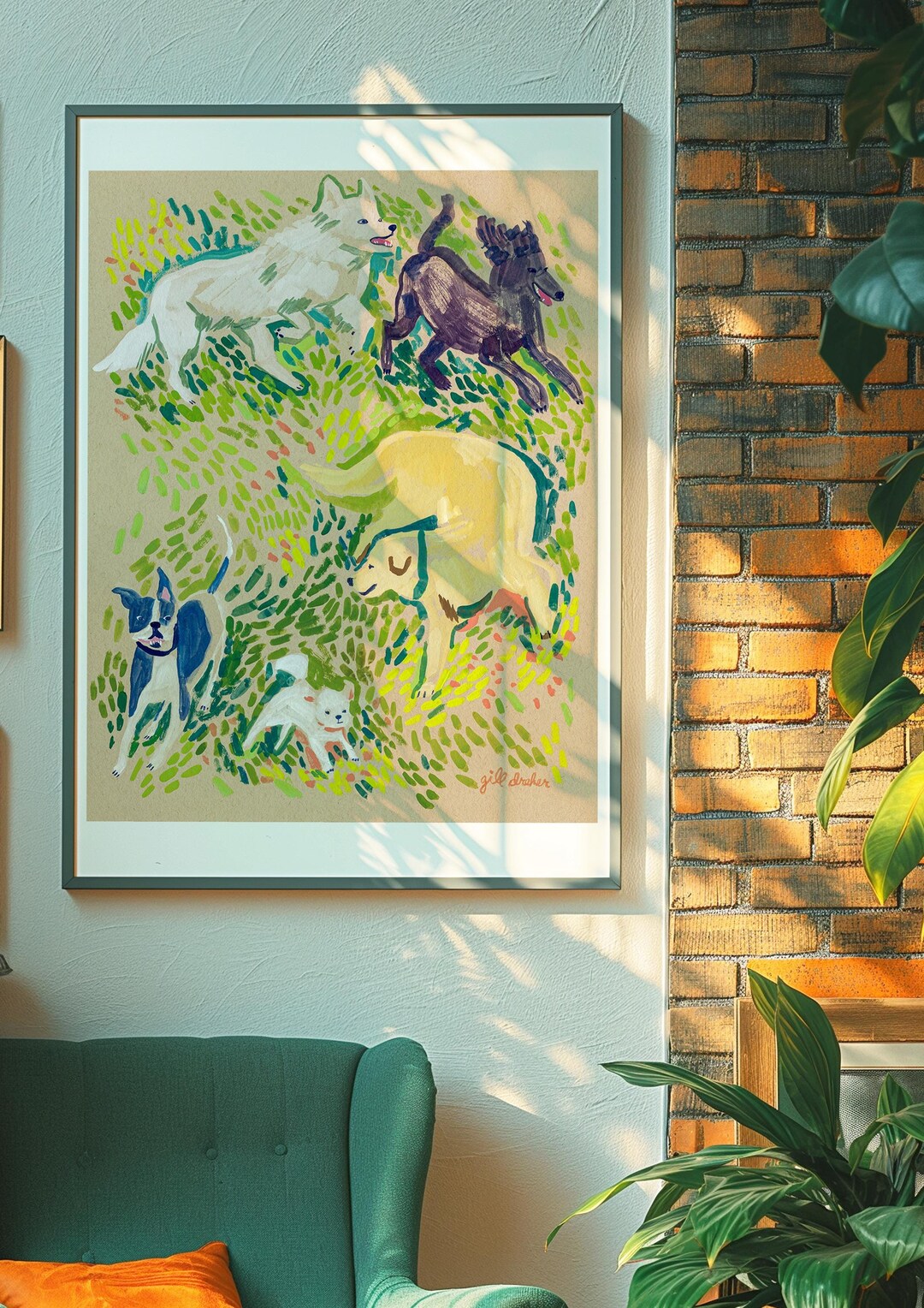 Dog Park Poster, Downloadable Art Print, Printable Wall Art, Instant ...