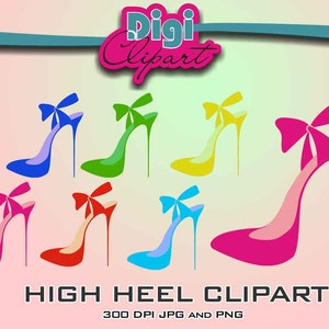 High Heel Shoe Clip Art - INSTANT DOWNLOAD - Etsy