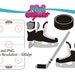 Hockey Clipart Ice Skates, Puck, Stick, Hockey Rink NHL Sports Clip Art ...