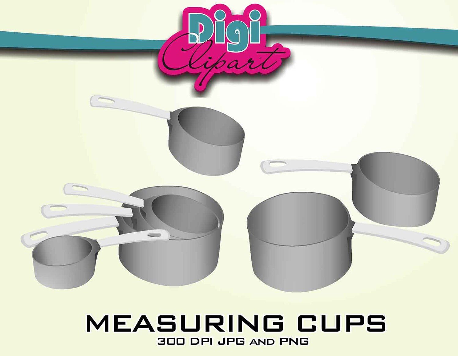 Measuring Cups Clipart