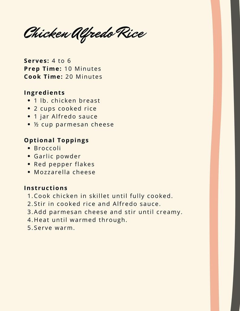 Budget Friendly Family Meal Plan PDF Cheap & Easy Weeknight Dinners - Etsy