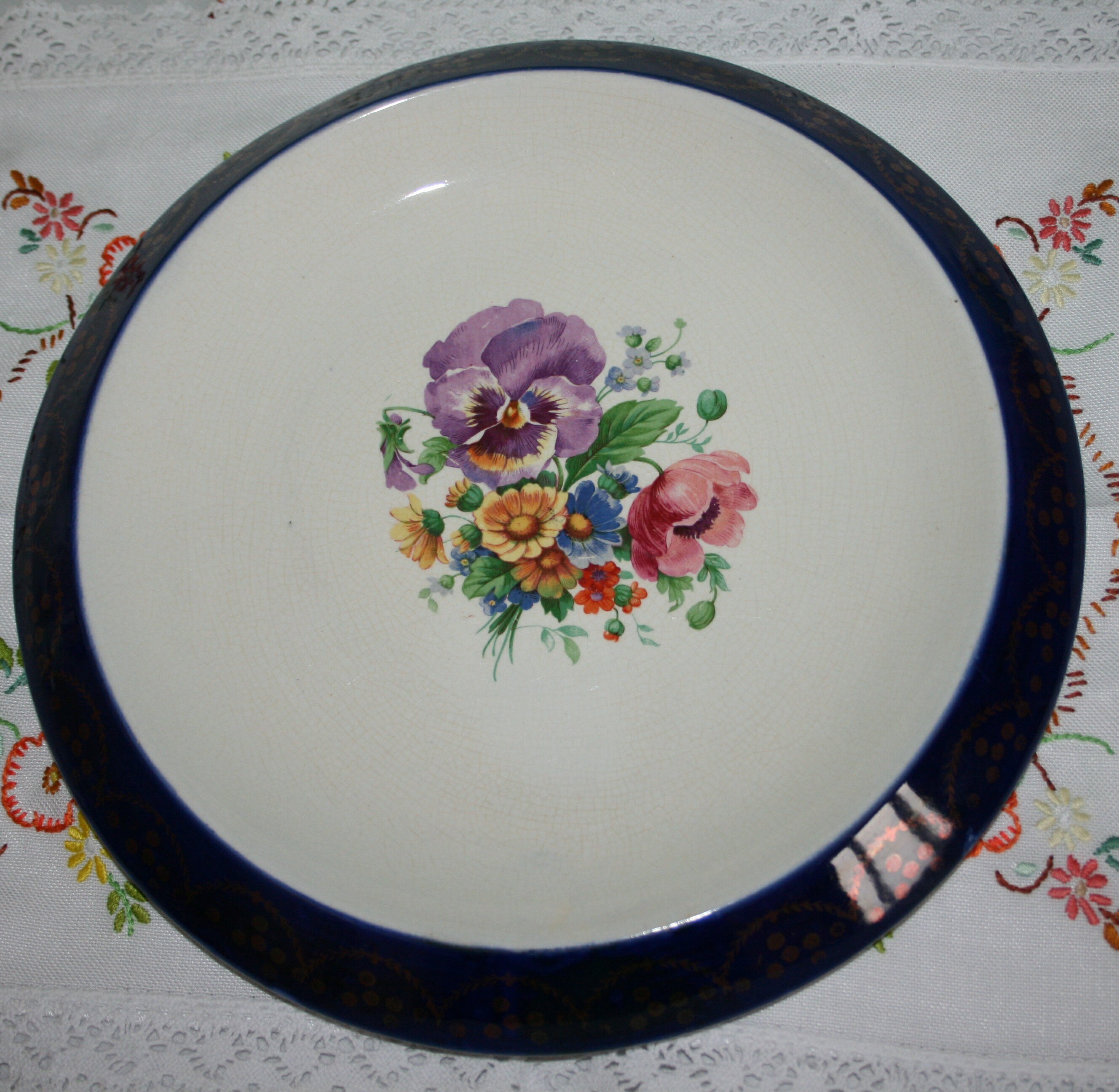 Antique Edwardian Earthenware New Hall Pottery Bread Plate - Etsy