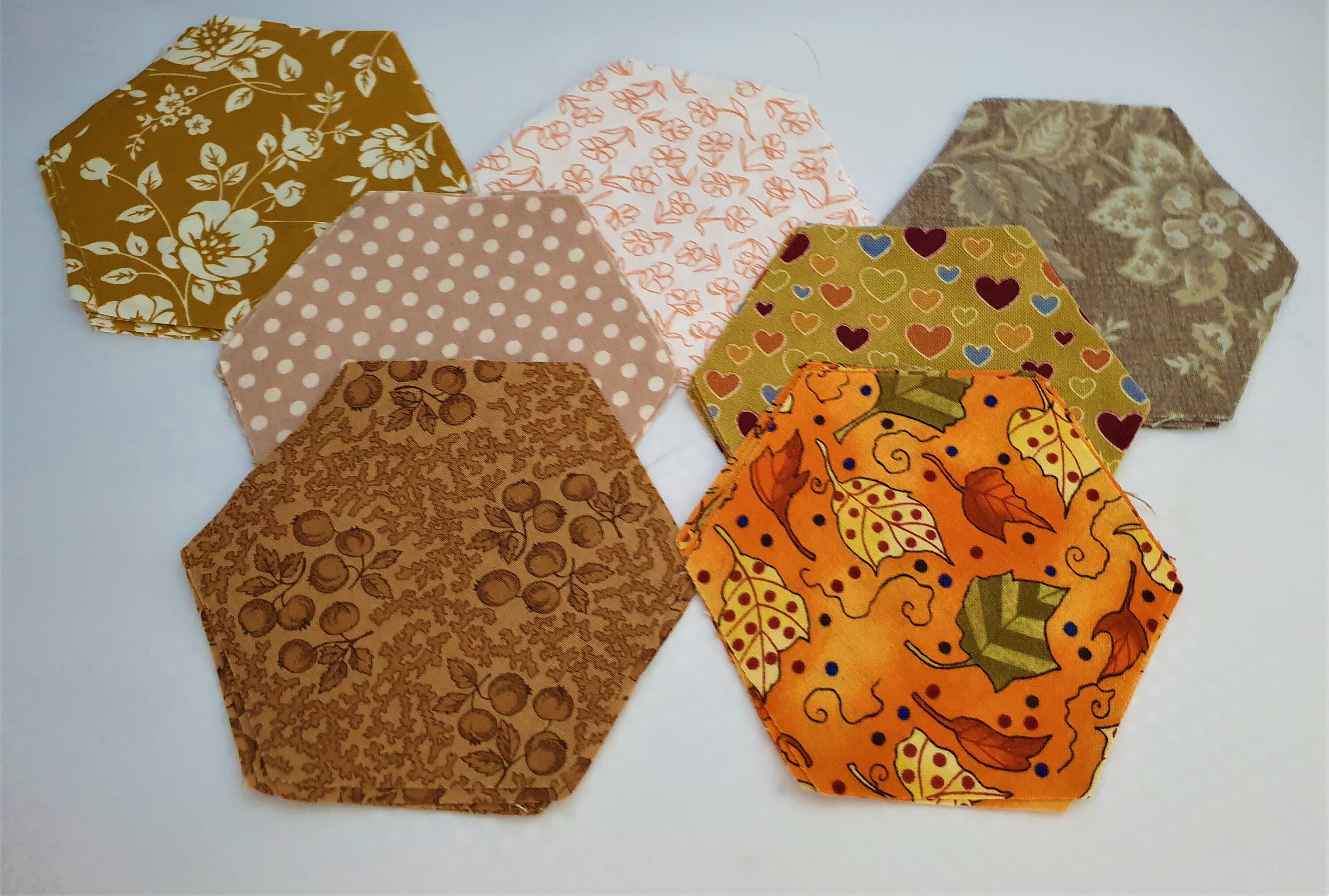 2 Inch Hexies, Pre Cut Hexies, Epp, English Paper Piecing, Hexagons ...
