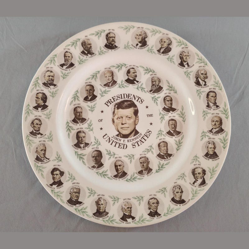 President Collector Plate - Etsy