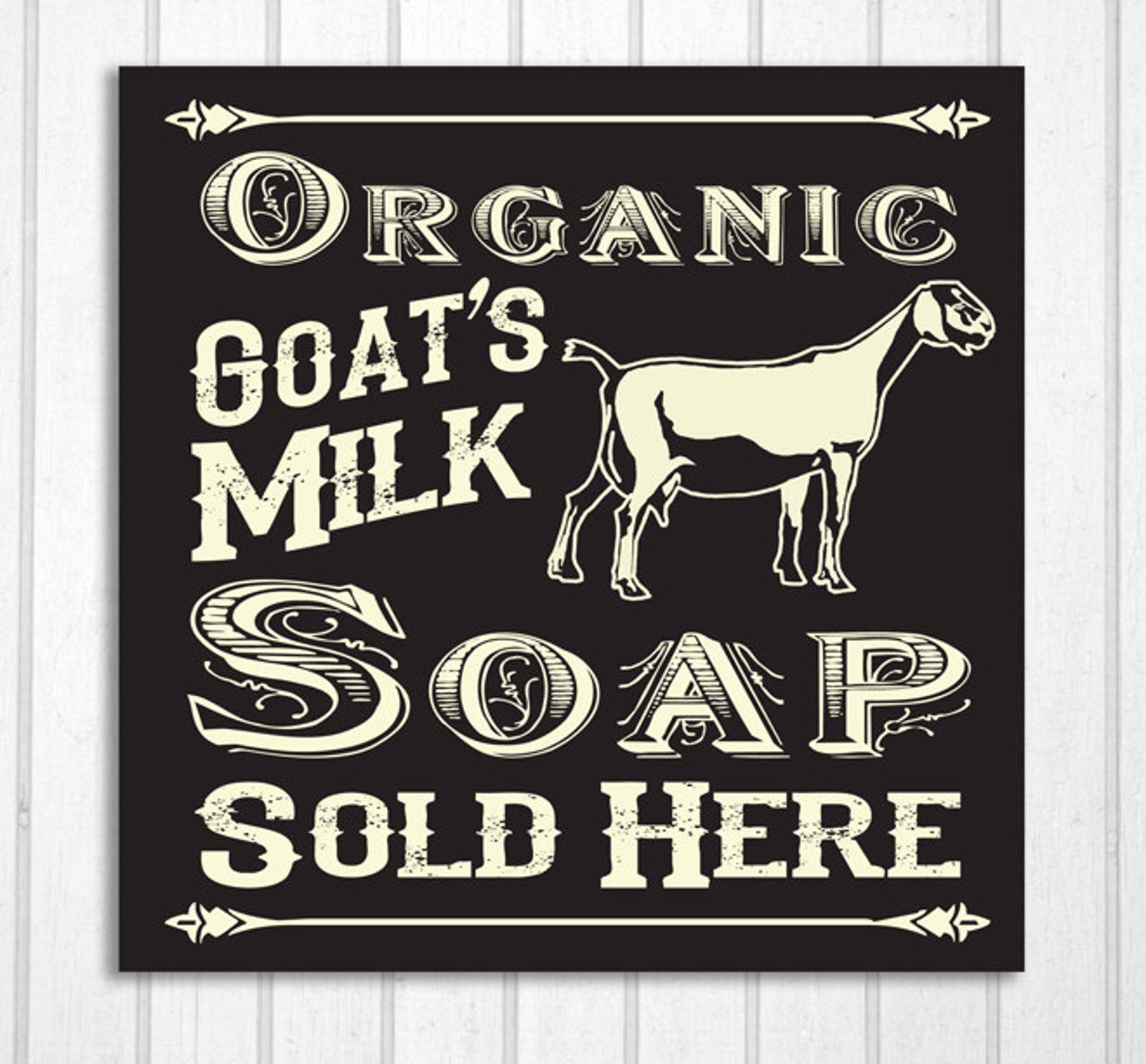 Goat Milk Soap Sold Here Hand Screened Wood Sign - Etsy