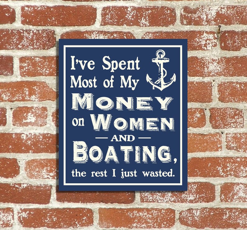 Nautical Boating Wood Sign - Etsy