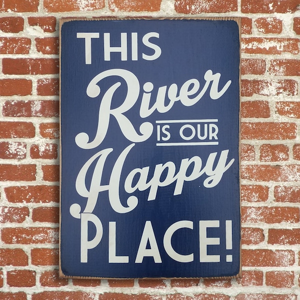 River Sign - Etsy