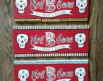 Evil Be Gone Sign - Etsy