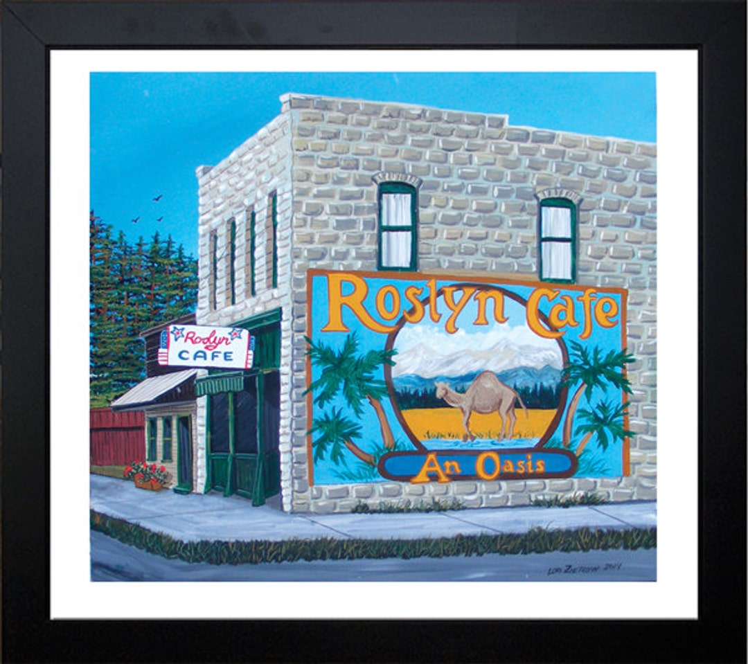 The Roslyn Cafe, Roslyn, Washington - Digital Print From Painting - Etsy