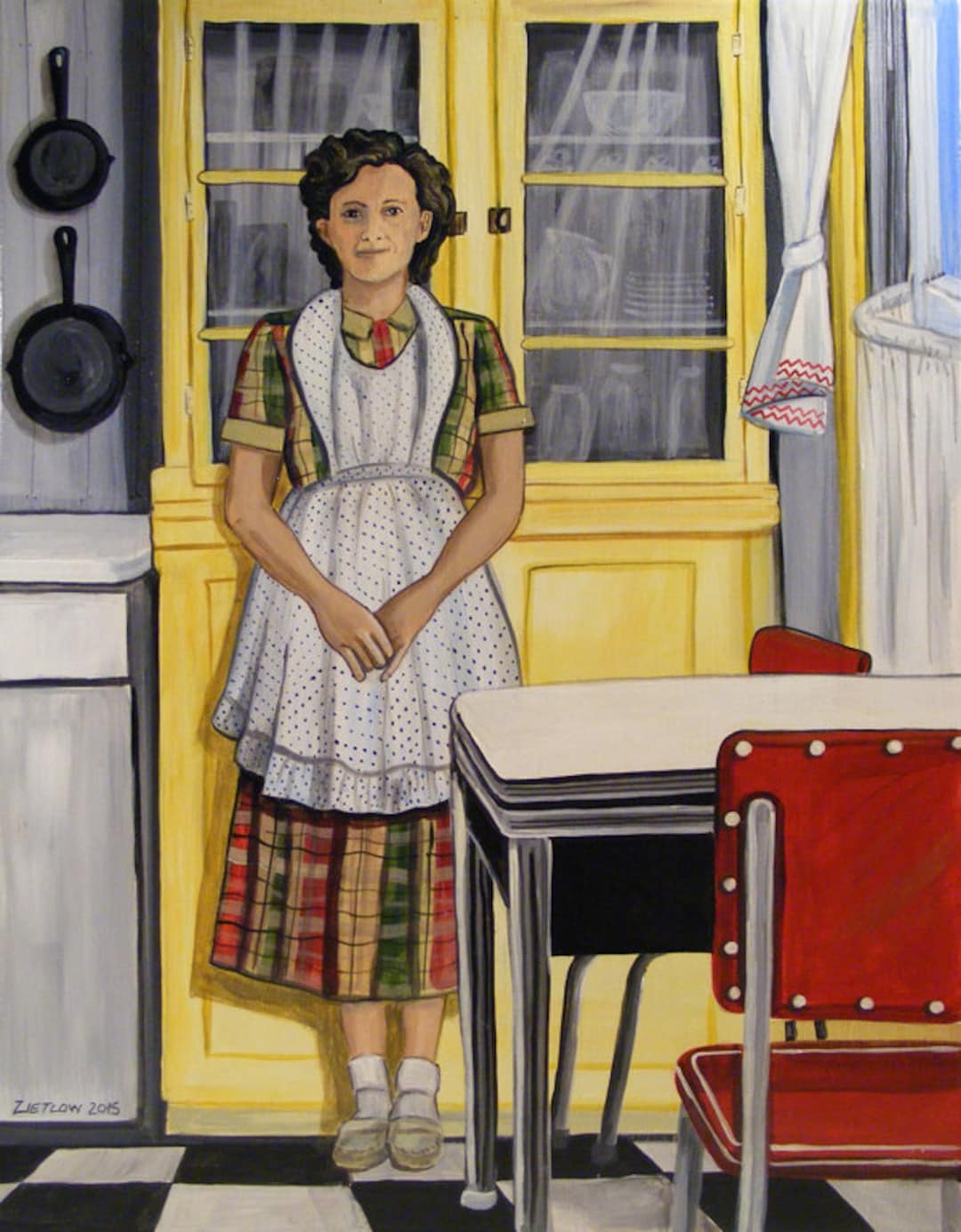 The Hoosier Cabinet, 1933 - Print From Original Acrylic Painting - Etsy