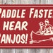 Paddle Faster Wood Canoe Sign - Etsy