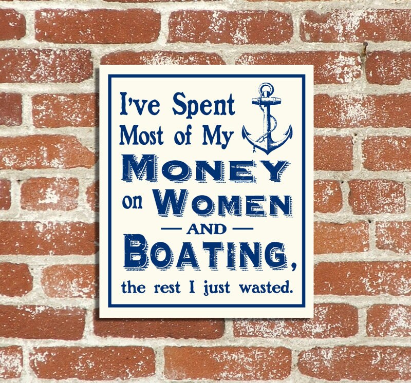 Nautical Boating Wood Sign | Etsy