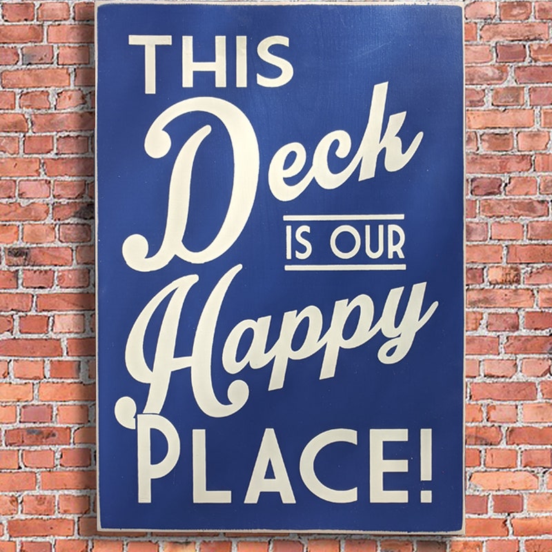 Distressed Wood Sign - Etsy