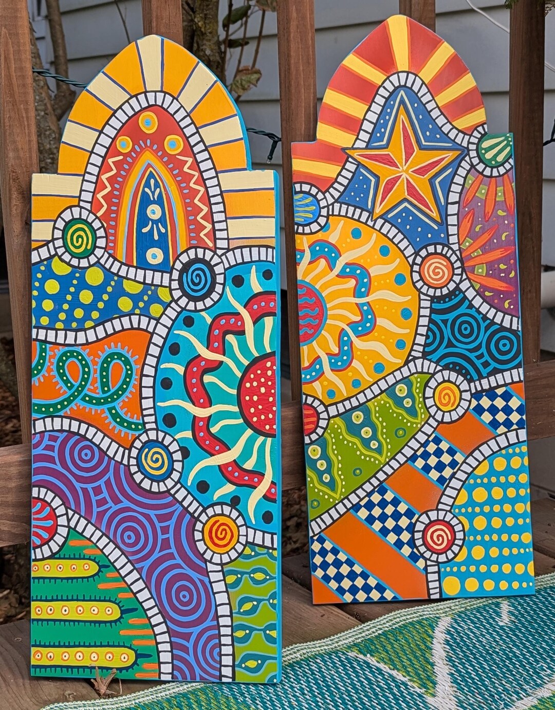 YARD ART Mini Funky Art Panels - Etsy