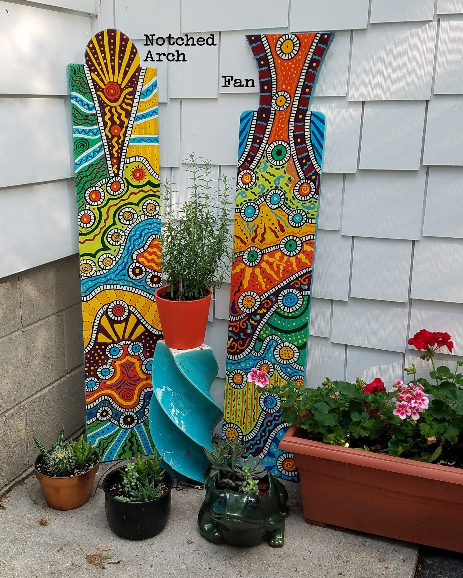 YARD ART Porch Sign Funky Painted Handmade Exterior Art - Etsy