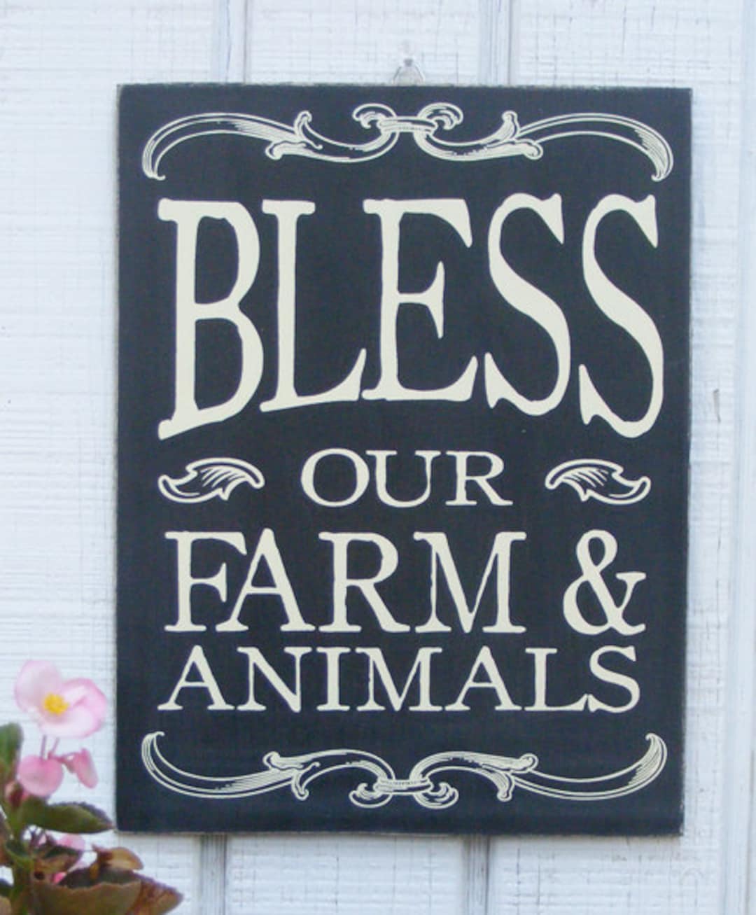 Bless Our Farm and Animals Hand Screened Wood Sign - Etsy