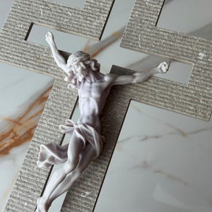 Jesus Christ Cross Modern Artistic Stone Crucifix Cross Handmade ...