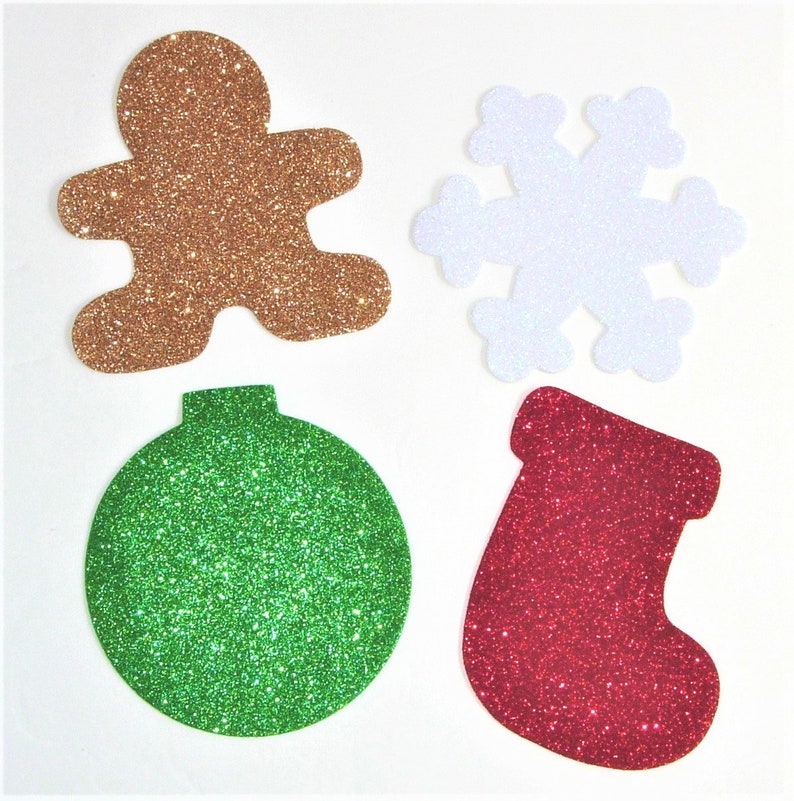 Christmas Craft 8 Glitter Foam Shapes craft Supply christmas Etsy christmas-craft-8-glitter-foam-shapes-craft-supply-christmas-etsy