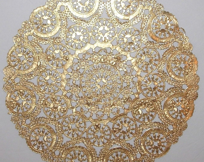 Metallic Gold Paper Doilies, Medallion Style, 8 Inch Diameter - Etsy