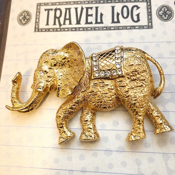 Elephant Brooch - Etsy