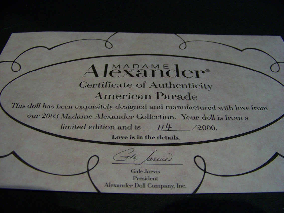 American Parade Madame Alexander 8 in Doll Set MIB - Etsy