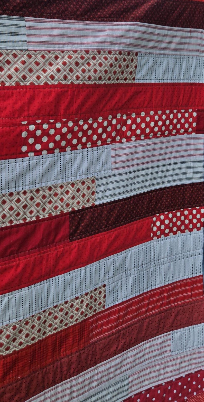 Handmade US Flag Quilt: Patchwork Patriotic Home Decor - Etsy