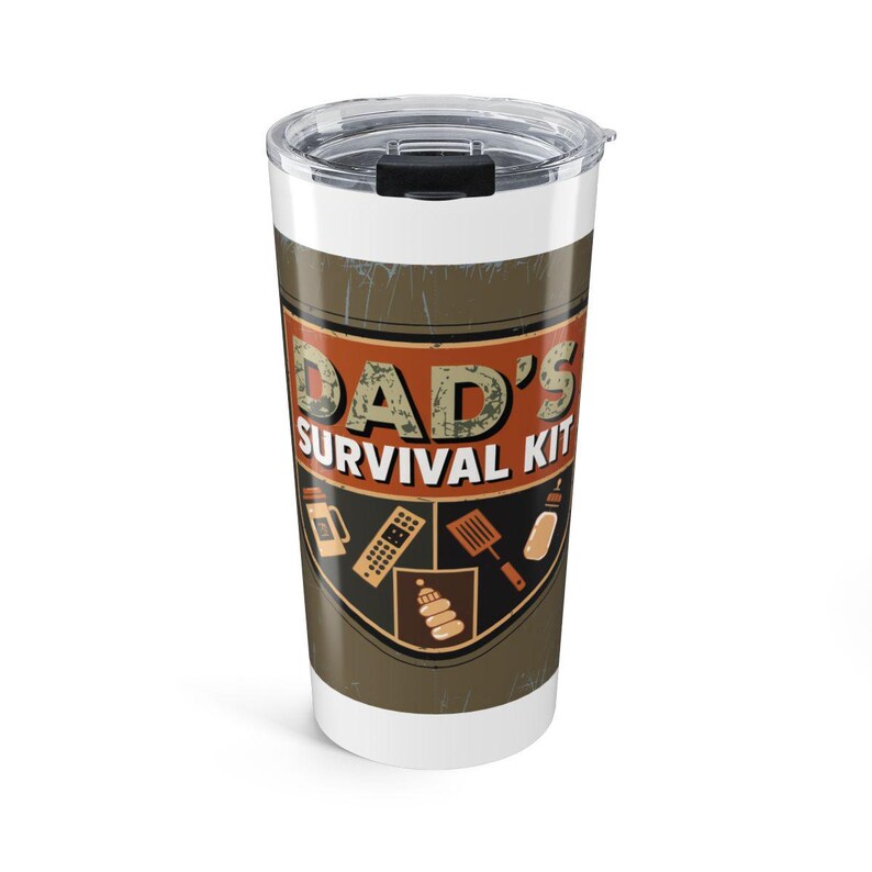 Dad Survival Kit Tumbler | Retro Grilling Dad Gift - Etsy