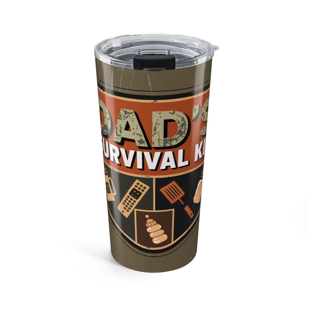 Dad Survival Kit Tumbler | Retro Grilling Dad Gift - Etsy