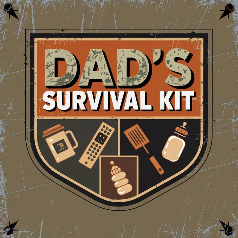 Dad Survival Kit Tumbler | Retro Grilling Dad Gift - Etsy