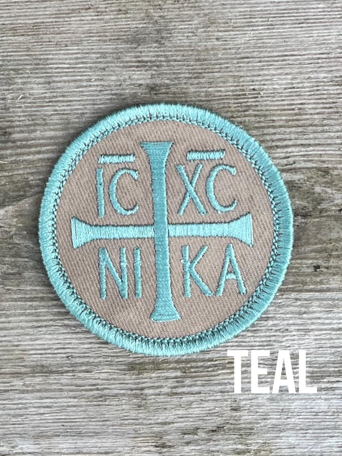 Christogram IC XC NIKA Patch, Iron On, Embroidered, 2.5in Circle ...