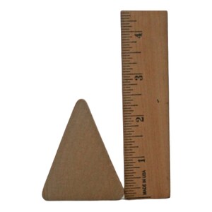 QTY 5 Wood Triangle 2-1/2 T X 2 Wide X 1/4 Thick, Triangle Cut Out ...