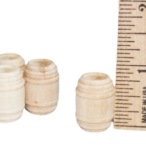 QTY 10 Miniature Wood Barrel, Toy Wood Barrel, Wine Barrel, Beer Barrel ...