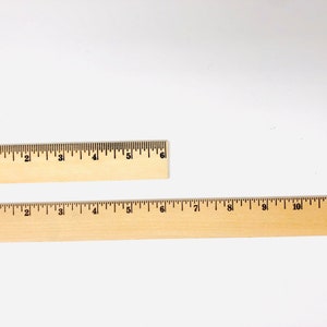 10 6 Wood Ruler, Measuring Tool, School Ruler, Teacher Ruler, Ruler ...